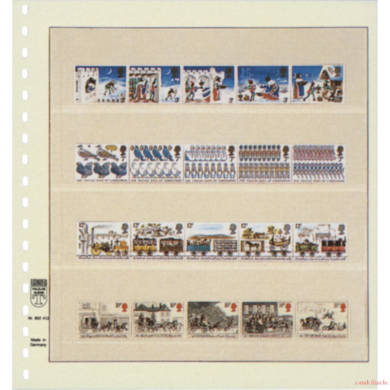 FILATELIA - Material filatélico - Material Lindner - Hojas de Sellos ...