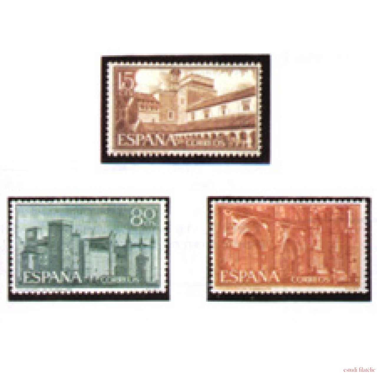ESPAÑA SPAIN Nº 1250/52 - 1959 AÑO Monasterio de Nuestra Señora de ...