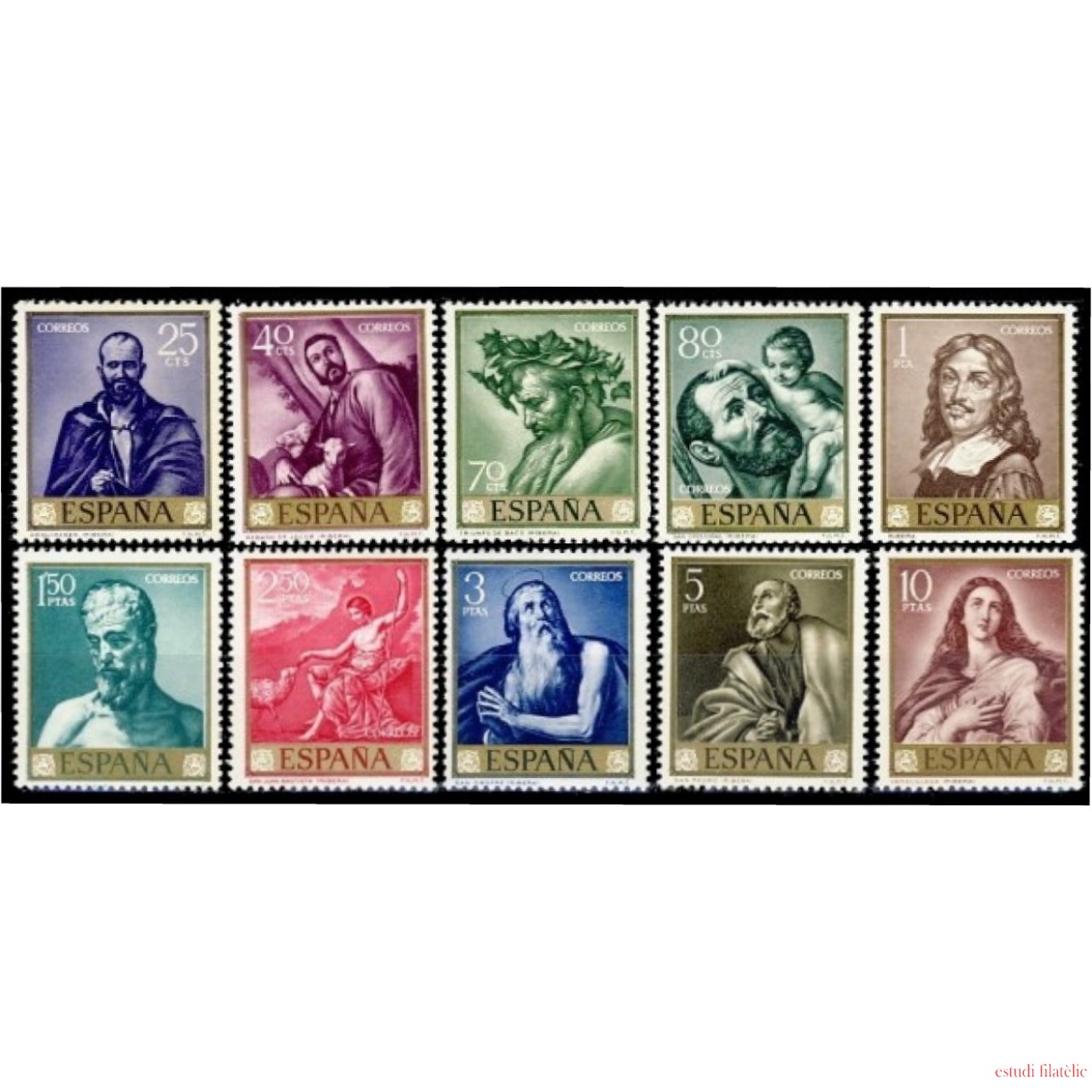 ESPAÑA SPAIN Nº 1498/07-1963 AÑO José de Ribera "El Españoleto" LUJO MNH