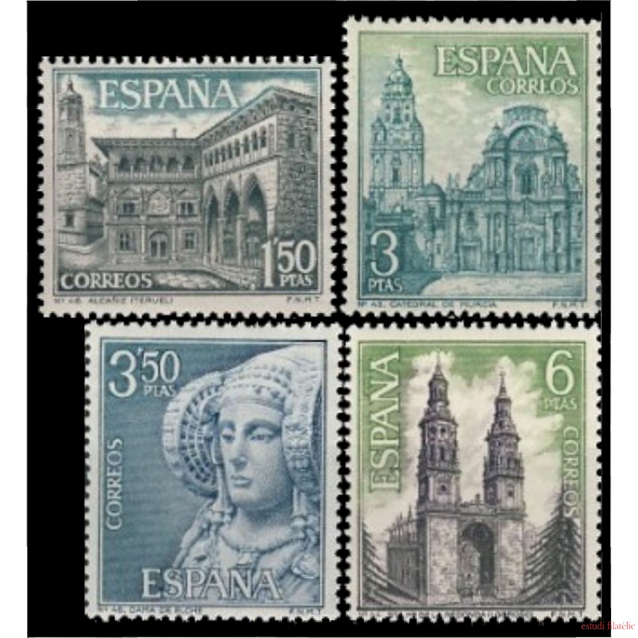ESPAÑA SPAIN Nº 1935/38 1969 AÑO Serie turítica. LUJO MNH