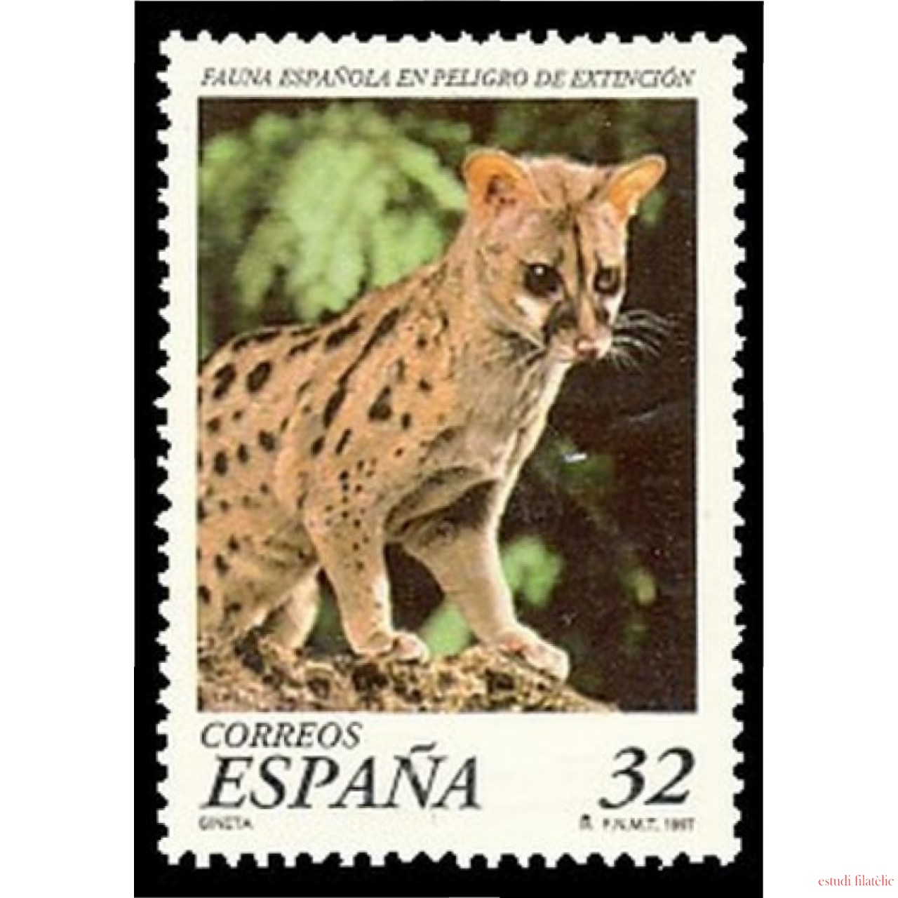 España Spain Nº 3469 Año 1997 Fauna española en peligro de extinción ...