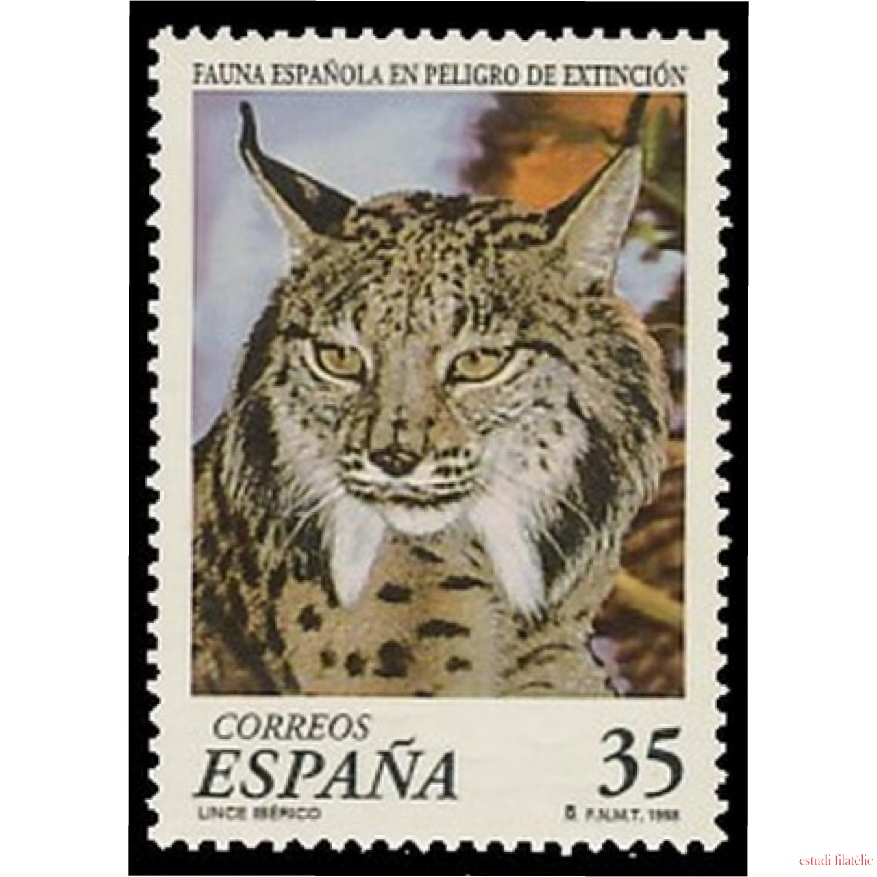 España Spain Nº 3529 Año 1998 Fauna española en peligro de extinción ...