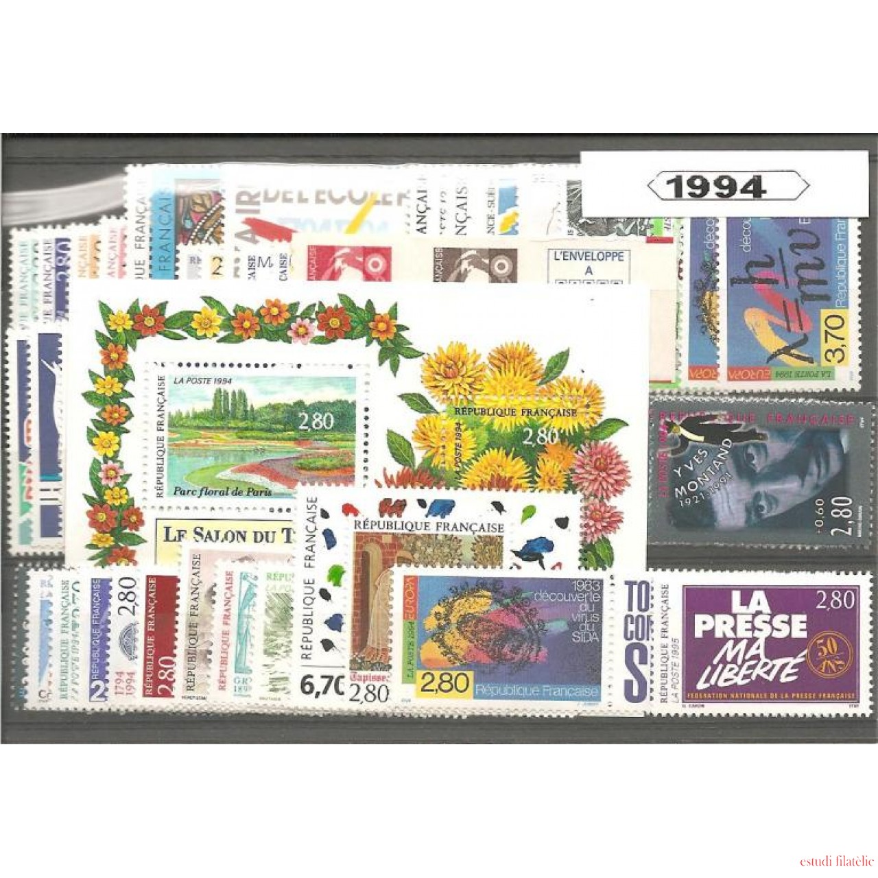 France Francia 1994 Año Completo MNH